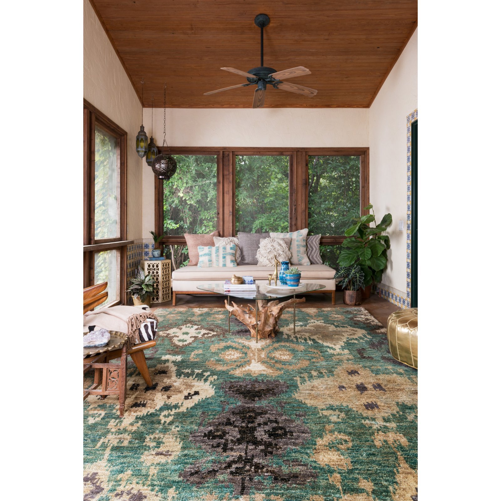 Loloi XAVIER Area Rug, 2-Feet by 3-Feet, Aqua