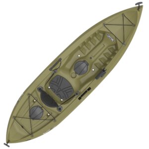 lifetime tamarack angler sit-on-top kayak, olive, 120"