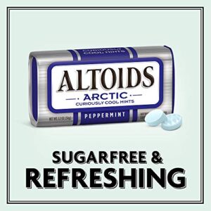 ALTOIDS Arctic Peppermint Breath Mints Hard Candy Bulk, 1.2 oz Tin (Pack of 8)