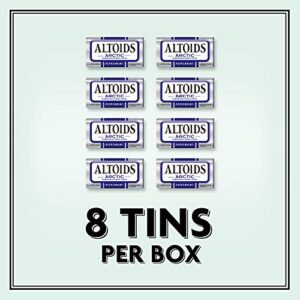 ALTOIDS Arctic Peppermint Breath Mints Hard Candy Bulk, 1.2 oz Tin (Pack of 8)