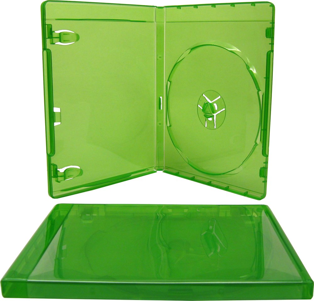 (25) 12mm Replacement Video Game Cases - Translucent Green - Compatible with Xbox One - #VGBR12XONE