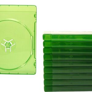 (10) 12mm Replacement Video Game Cases - Translucent Green - Compatible with Xbox One - #VGBR12XONE