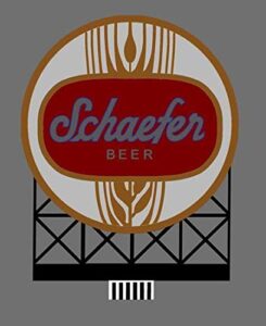 88-1301 large schaefer beer lighted neon sign by miller signs