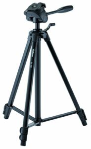 velbon ex-430/f aluminum tripod with 3-way pan head, 4.41lbs load capacity