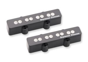 seymour duncan quarter pound jazz bass pickup set - high output neck and bridge bass guitar pickups