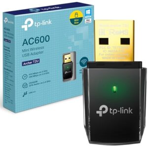 tp-link archer t2u 11ac usb wifi adapter - dual band 2.4g/5g ac600 wireless network card, wifi dongle, mini size, supports windows (xp/7/8/8.1/10), mac os (10.7~10.14)