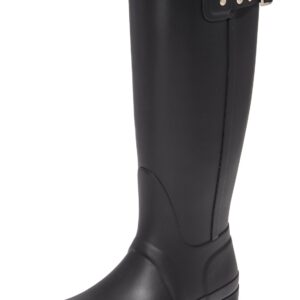 Hunter Women's Original Tall Rain Boot, Black, 10 M