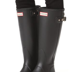 Hunter Women's Original Tall Rain Boot, Black, 10 M