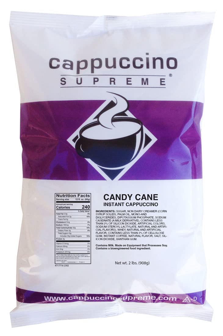 Cappuccino Supreme 2 lb bag Candy Cane Instant Cappuccino Mix