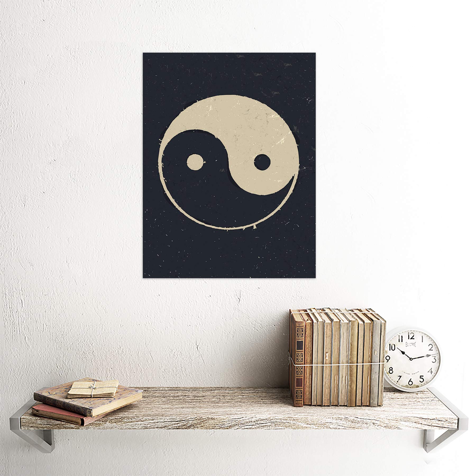 Wee Blue Coo Painting Drawing Taoist Philosophy Yin Yang Black White Affiche Unframed Wall Art Print Poster Home Decor Premium