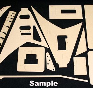 Electric Guitar Routing Template - P Bass