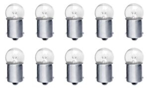 cec industries #89 bulbs, 13 v, 7.54 w, ba15s base, g-6 shape (box of 10)