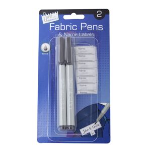 just stationery fabric pens and name labels (pack of 2), 5639