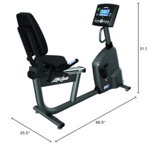 Life Fitness RS1 Recumbent Indoor Cycling Exercise Bike with Go Console