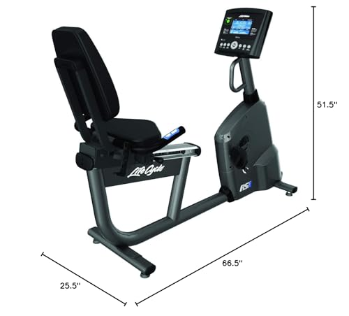 Life Fitness RS1 Recumbent Indoor Cycling Exercise Bike with Go Console