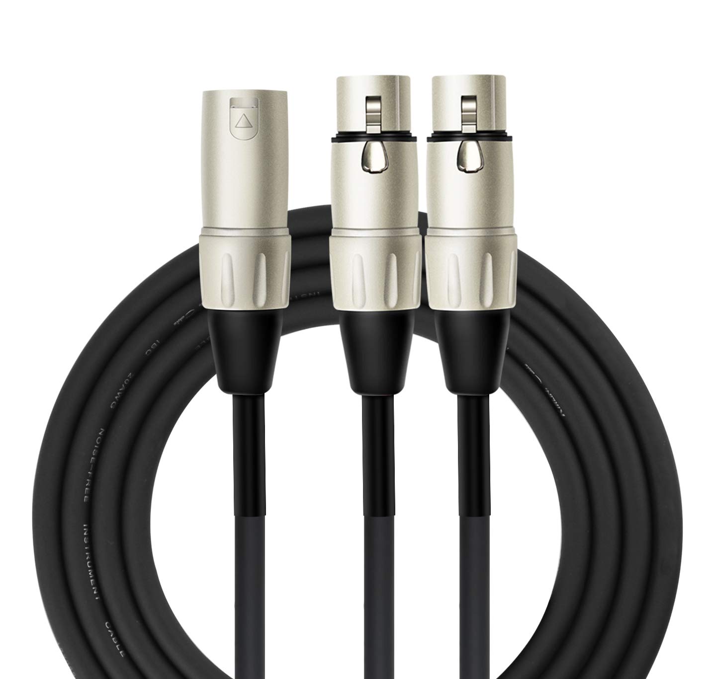 Kirlin Cable Y-301-06 - 6 Feet - XLR Male to Dual XLR Female Y-Cable