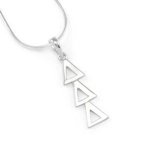 The Collegiate Standard Delta Delta Delta Sterling Silver Lavaliere Pendant