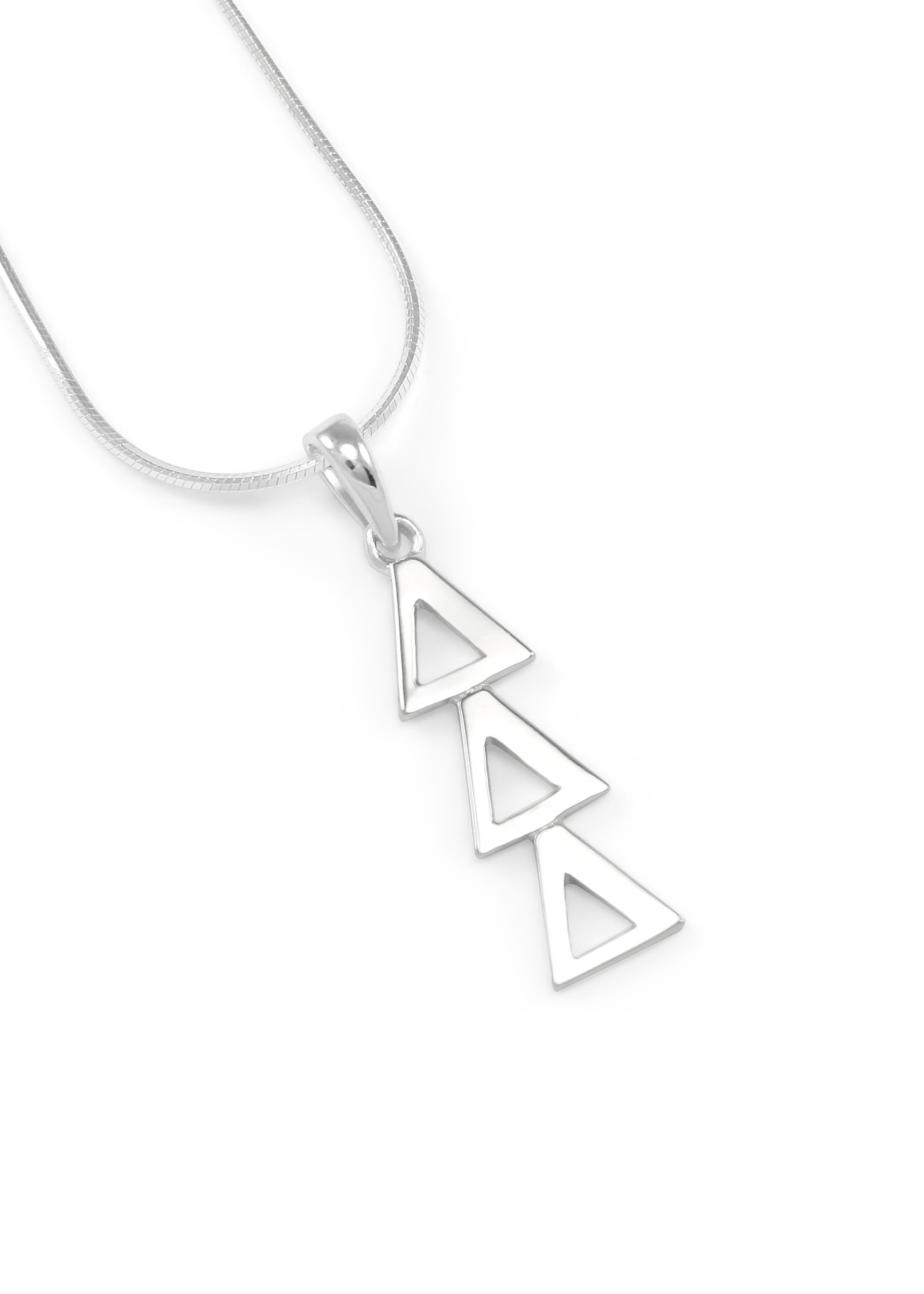 The Collegiate Standard Delta Delta Delta Sterling Silver Lavaliere Pendant