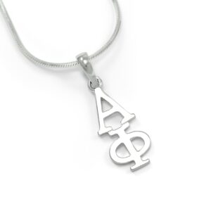 The Collegiate Standard Alpha Phi Sorority Sterling Silver Lavaliere Pendant