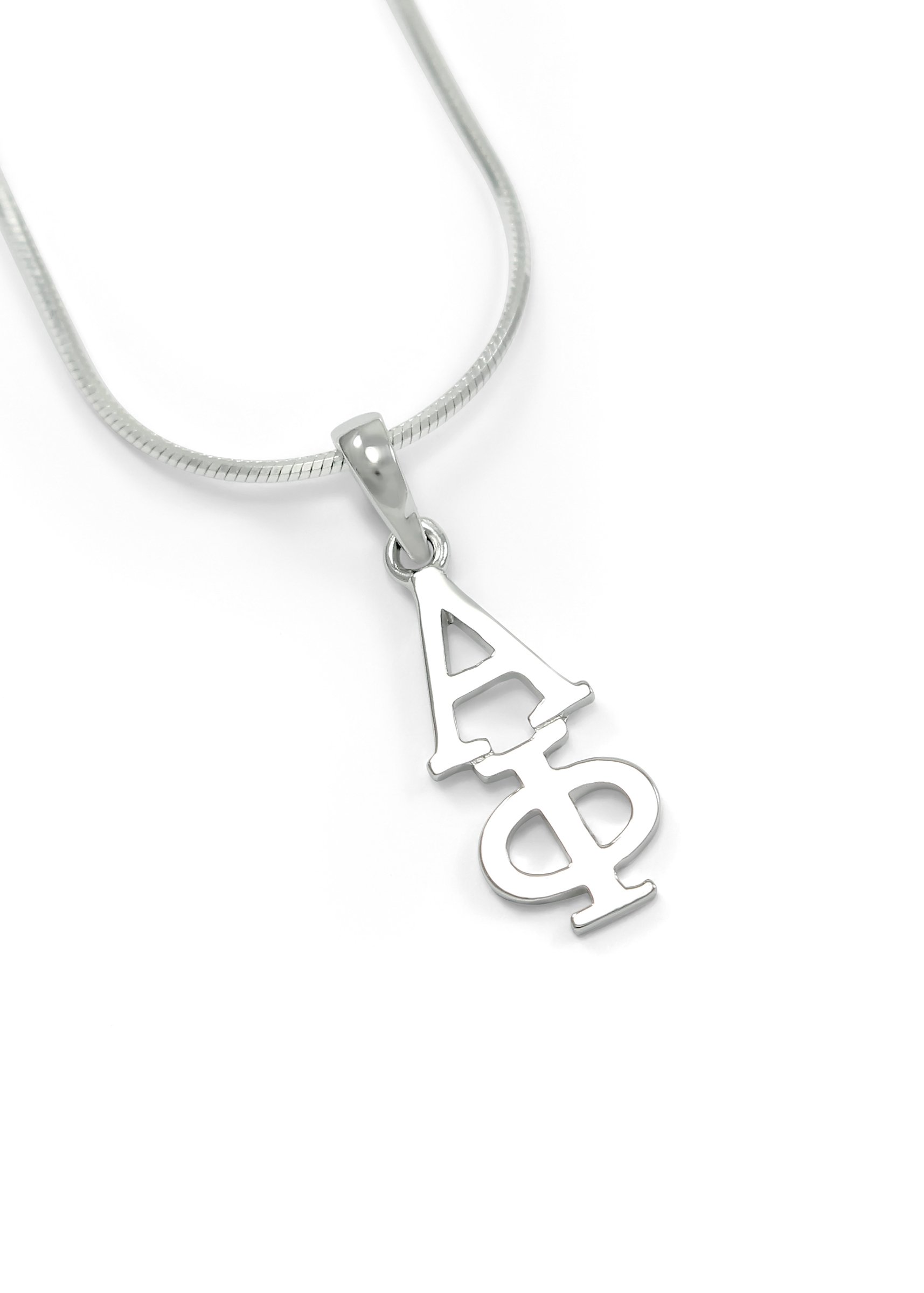 The Collegiate Standard Alpha Phi Sorority Sterling Silver Lavaliere Pendant