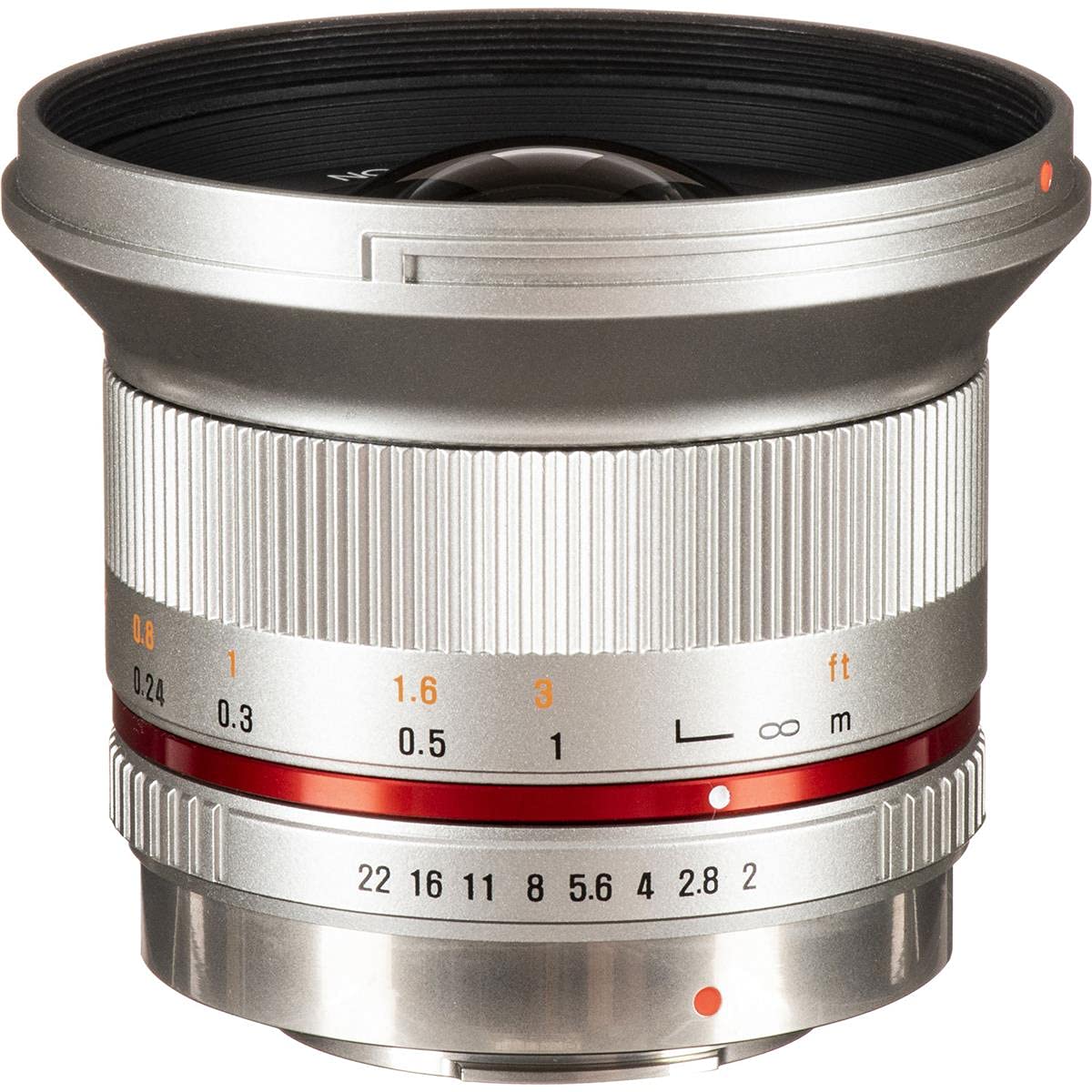 Rokinon RK12M-MFT-SIL 12mm F2.0 Ultra Wide Angle Lens for Olympus/Panasonic Micro 4/3 Cameras