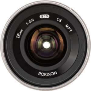 Rokinon RK12M-MFT-SIL 12mm F2.0 Ultra Wide Angle Lens for Olympus/Panasonic Micro 4/3 Cameras