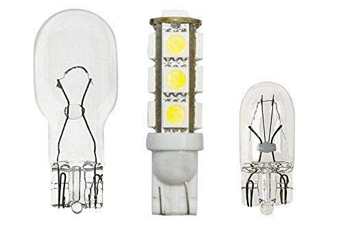 Sago 10 Pack, Wedge T10-T5 1w Bulb 360deg LED Extra bright for Malibu 12v Dc Landscape Light-13 SMD- pure White