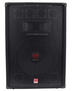 rockville rsg15.4 15" 3-way 1500 watt 4-ohm passive dj/pro audio pa speaker, black