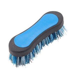 shires ezi-groom grip hoof brush (bright blue)