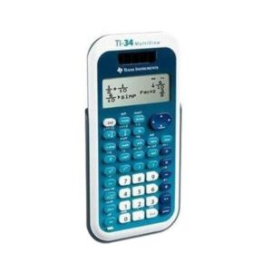 texas instruments multiview ti-34 scientific calculator - 4 line(s) - 16 character(s) - lcd - solar battery powered