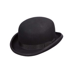 scala classico men's wool felt bowler hat, black, x-large