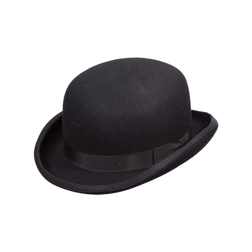 Scala Classico Men's Wool Felt Bowler Hat, Black, X-Large