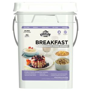 augason farms breakfast emergency food supply 4 gallon pail