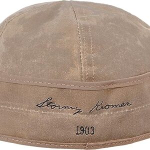 Stormy Kromer Waxed Cotton Cap - Lightweight Fall Hat with Earflaps