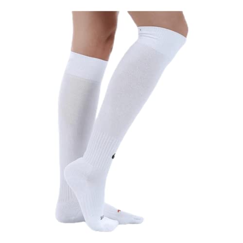 Nike Academy Over-The-Calf Soccer Socks, White/Black, Medium