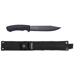 morakniv pathfinder carbon steel bushcraft knife with sheath, 6.75 inch