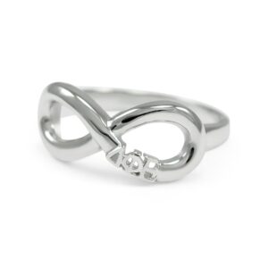 The Collegiate Standard Delta Phi Epsilon Sterling Silver Infinity Ring (06)