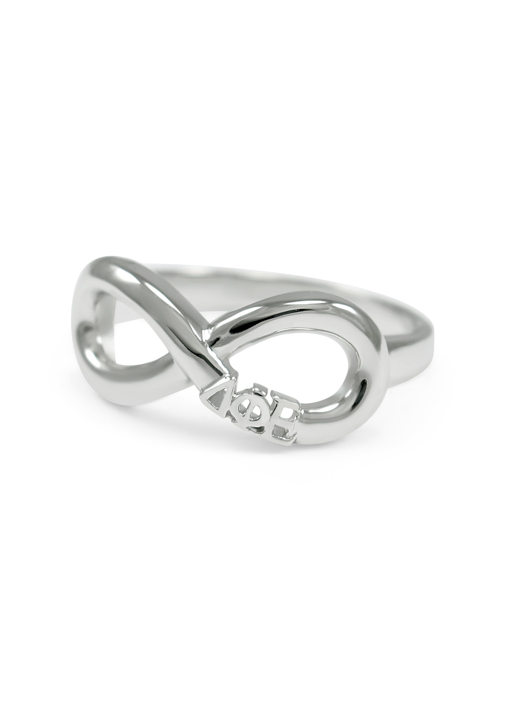 The Collegiate Standard Delta Phi Epsilon Sterling Silver Infinity Ring (06)