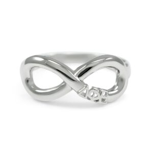 The Collegiate Standard Delta Phi Epsilon Sterling Silver Infinity Ring (06)