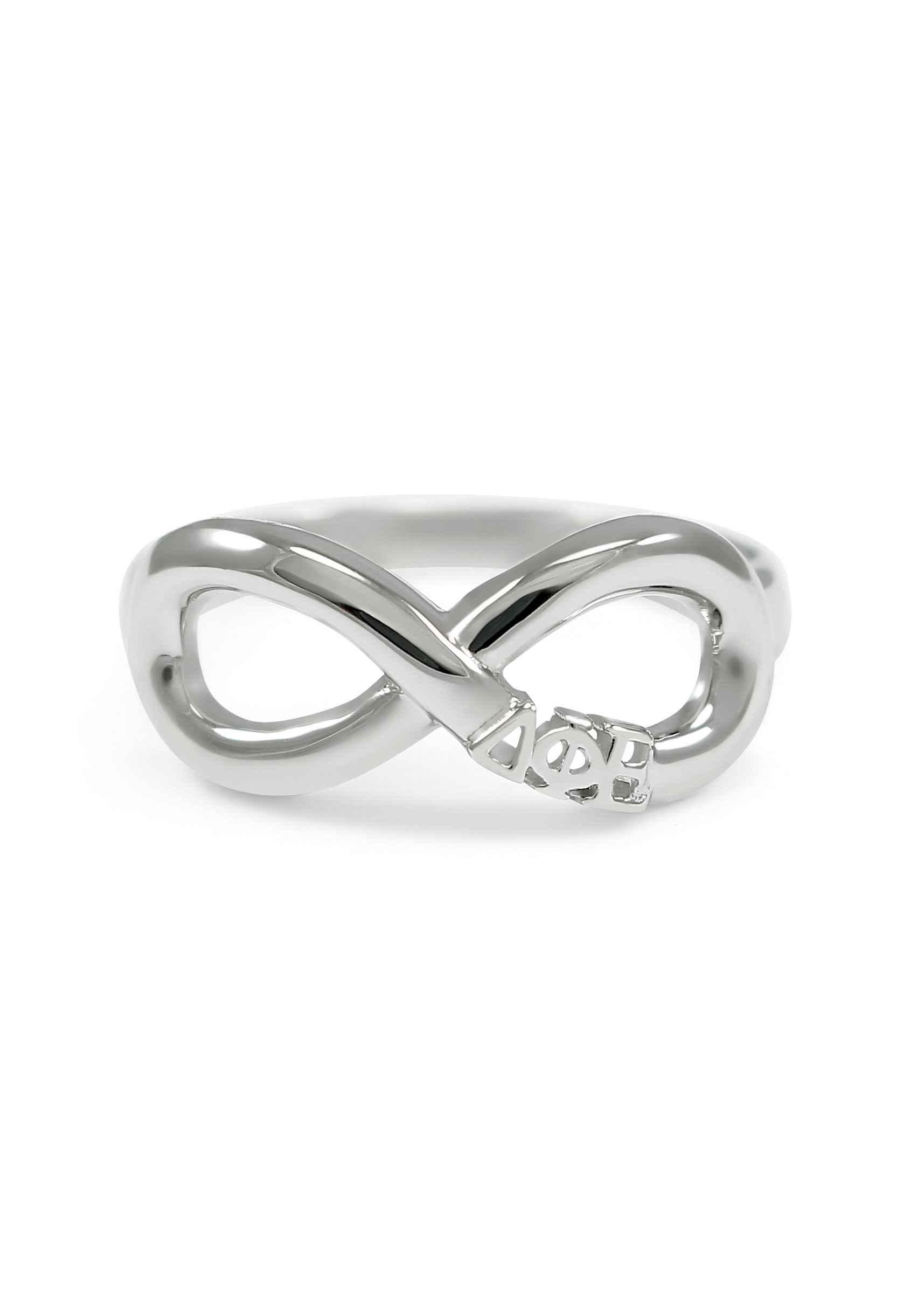 The Collegiate Standard Delta Phi Epsilon Sterling Silver Infinity Ring (06)