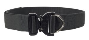 elite survival systems cobra rigger's belt with d ring buckle (black, medium)