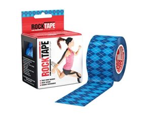 rocktape, blue argyle, 2" x 105' (5cm x 32m)