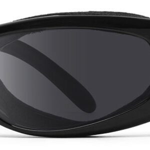 7eye Chubasco | Wind Blocking Sunglasses - Glossy Black, Polarized Gray Lenses