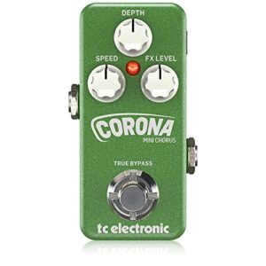 tc electronic corona mini chorus ultra-compact chorus pedal with built-in toneprint technology