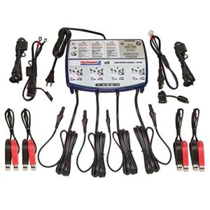 optimate 3 quad bank, tm-455, 7-step 4x12v 0.8a sealed battery saving charger & maintainer