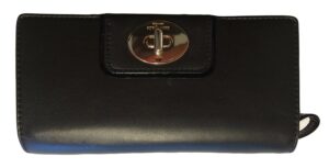 kate spade hampton road turnlock mara clutch wallet wlru1481 black