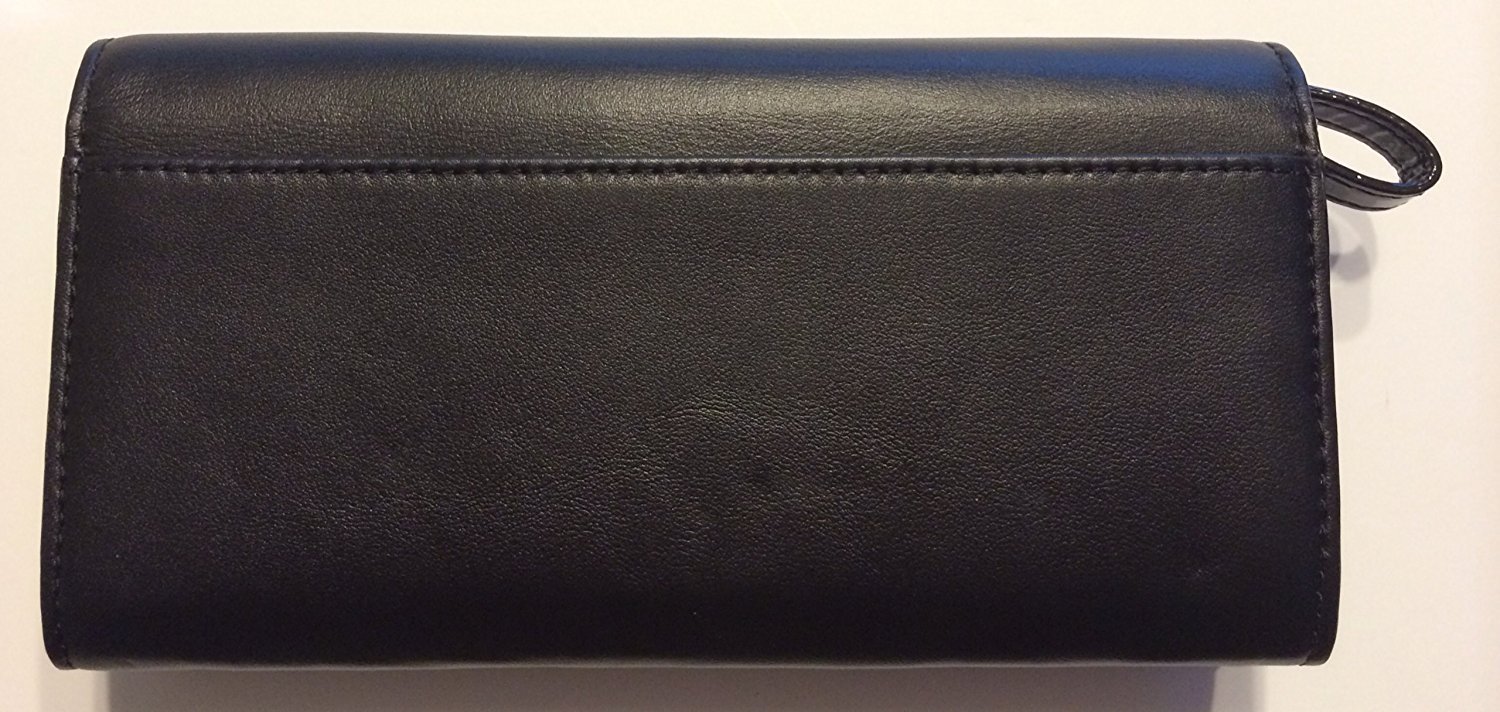 Kate Spade Hampton Road Turnlock Mara Clutch Wallet WLRU1481 Black