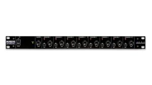 art mx821s eight channel mic/line mixer with stereo outputs, multicolored