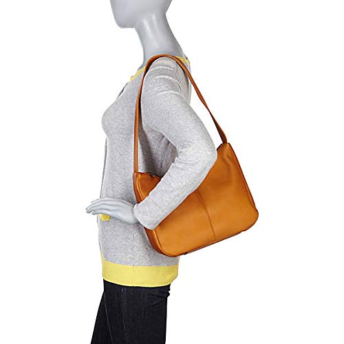 Le Donne Leather Urban Hobo Premium Colombian Leather Shoulder Bag Purse Hand Bag For Women (Cafe)