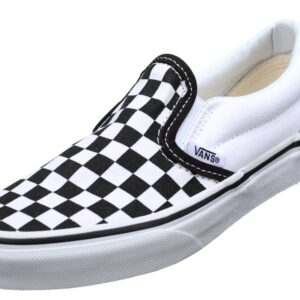 Vans Kids Classic Slip-On (Checkerboard) Black/True White VN000ZBU5GU Size 10.5